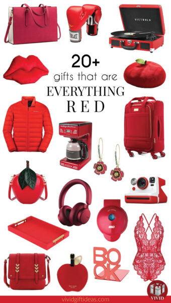 Red Color Gift Ideas: 24 Gifts That Are RED in Color